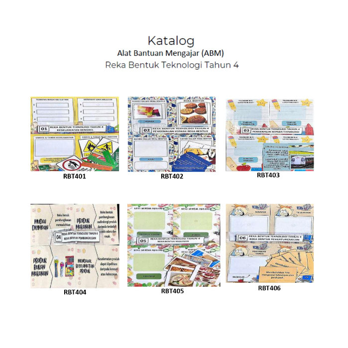 (RBT) Reka Bentuk Teknologi tahun 1, 2, 3, 4, 5 & 6 alat bantu mengajar ...