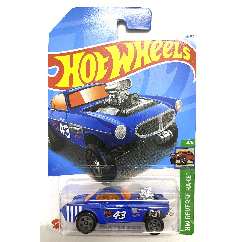 Hot Wheels 2024 153/250 HW Dream Garage 3/5 Volvo P1800 Gasser Blue ...