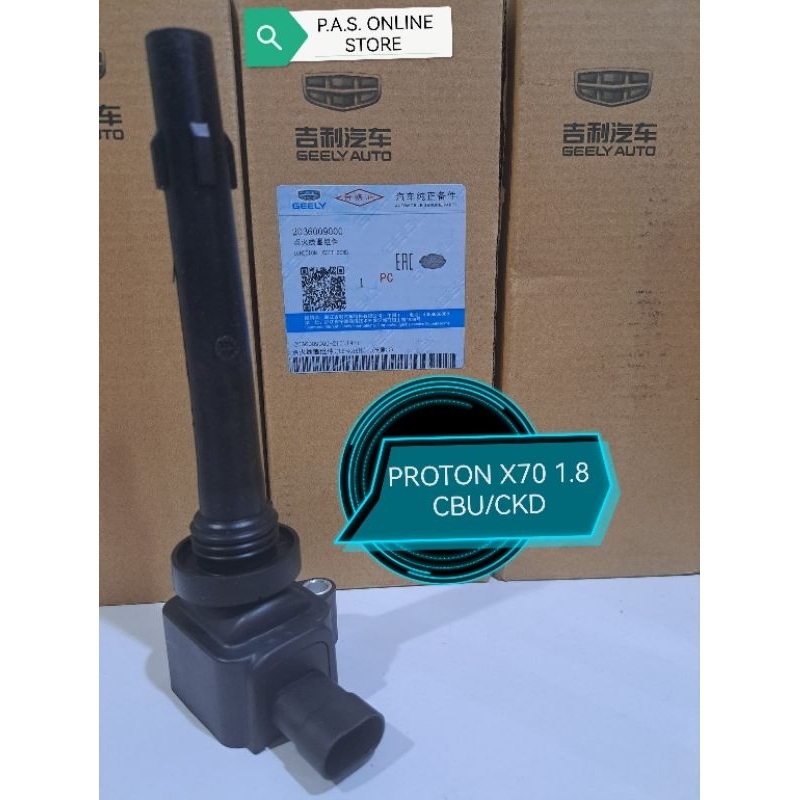 ORIGINAL PROTON X70 1.8 CBU/CKD IGNITION COIL (GEELY ORIGINAL) WODELL ...