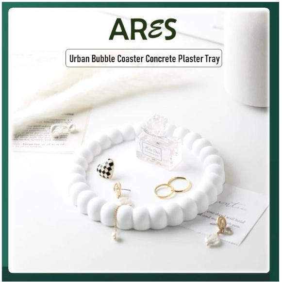 ARES Tatakan Gelembung Pemegang Lilin Pinggan Hiasan Konkrit Urban Burn ...