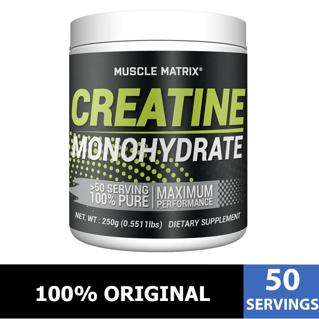 Muscle Matrix Creatine Monohydrate 250g 50 Servings (Ready Stocks ...