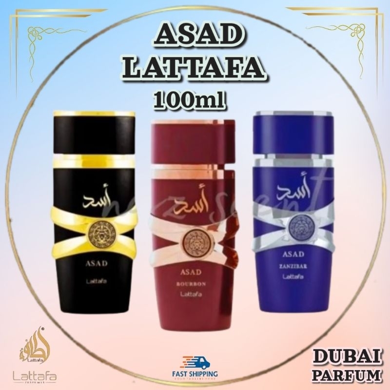 [Dubai Parfum] LATTAFA ASAD BLACK, ASAD ZANZIBAR & ASAD BOURBON 100ML ...