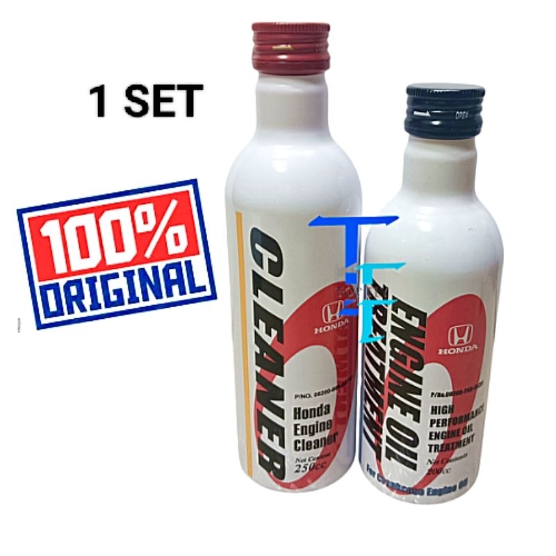 100% ORIGINAL HONDA ENGINE CLEANER AND HONDA OIL TREATMENT [ 1SET 2 ...