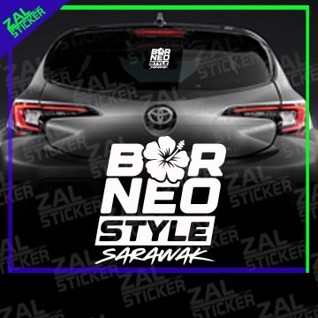 * STICKER KERETA BORNEO STYLE SARAWAK JDM MYVI AXIA ALZA BEZZA EXORA ...