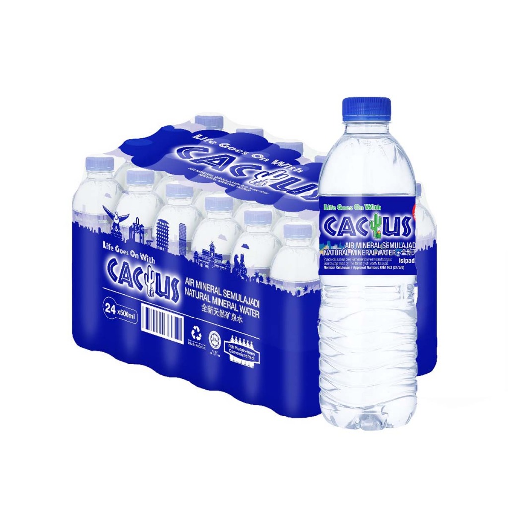 Cactus Mineral Water 24 X 500ML | Shopee Malaysia