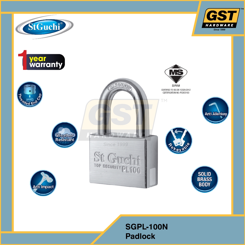 St Guchi Padlock Set SGPL-100N Pad Lock | Shopee Malaysia