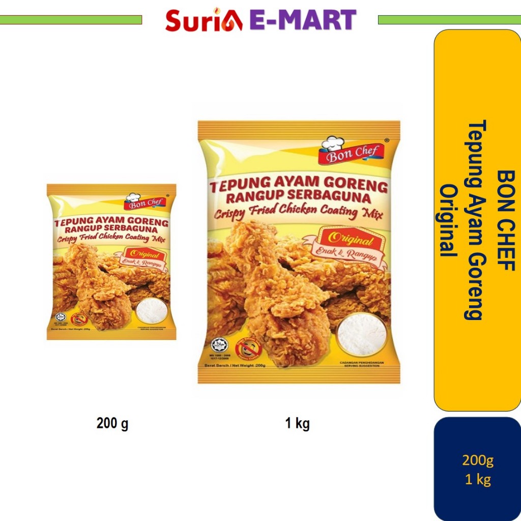 Bon Chef Fried Chicken Coating Tepung Ayam Goreng Rangup 200g / 1kg ...
