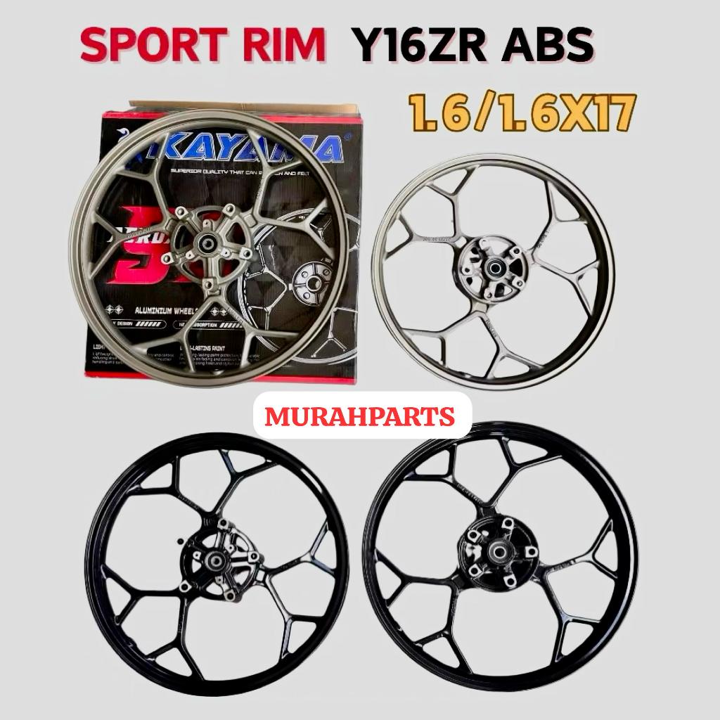 YAMAHA Y16 Y16ZR ABS SPORT RIM AEROX THAI DESIGN 160X160 17 BLACK BROWN ...