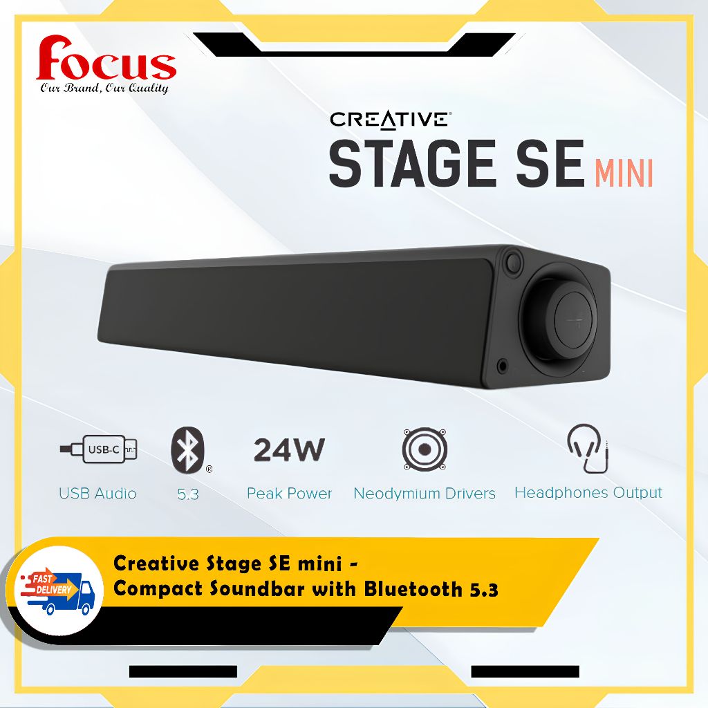 Creative Stage SE mini - Compact Soundbar with Bluetooth 5.3 | Shopee Malaysia