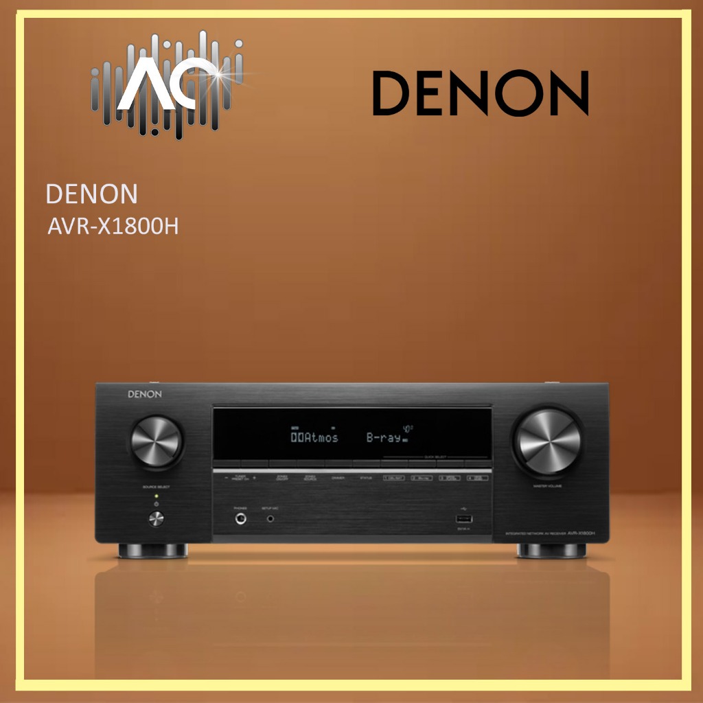 Denon AVR-X1800H (7.2 Ch/175W) 8K AV Receiver With HEOS +Free Gift | Shopee Malaysia