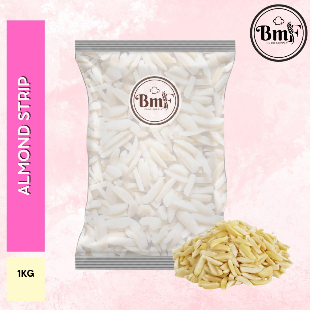 BMF ALMOND STRIP / ALMOND SLIVERED HALAL READY STOCK 1KG/500G/250G ...