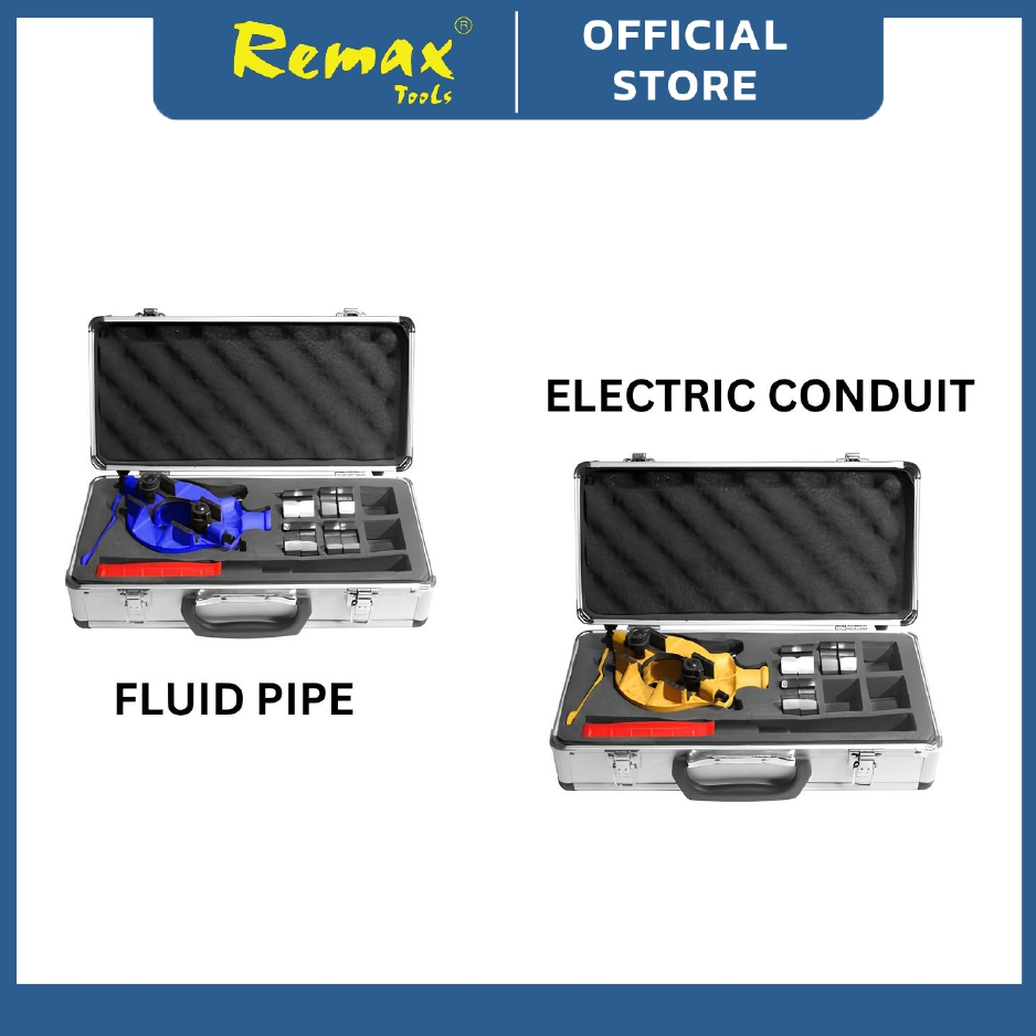 Remax CONDUIT PIPE / FLUID PIPE MANUAL RATCHET GI PIPE DIES SET ½”, ¾”, 1”, 1-1/4” RATCHET PIPE ...
