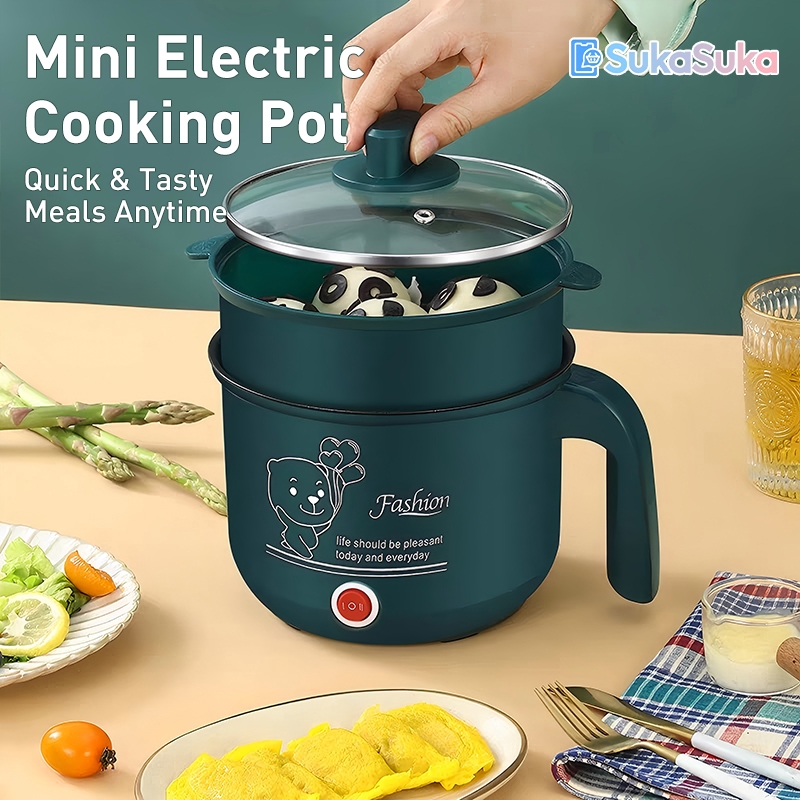 1.8L Electric Multi Cooker – Portable Non-Stick Mini Rice Cooker 電煮鍋 ...