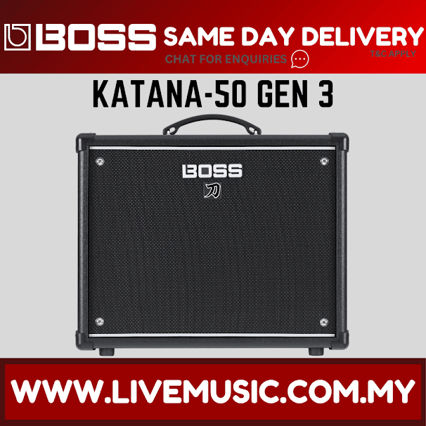 Boss Katana 50 Gen3 - 50watt 1x12" Combo Guitar Amplifier 100/50/0.5 ...
