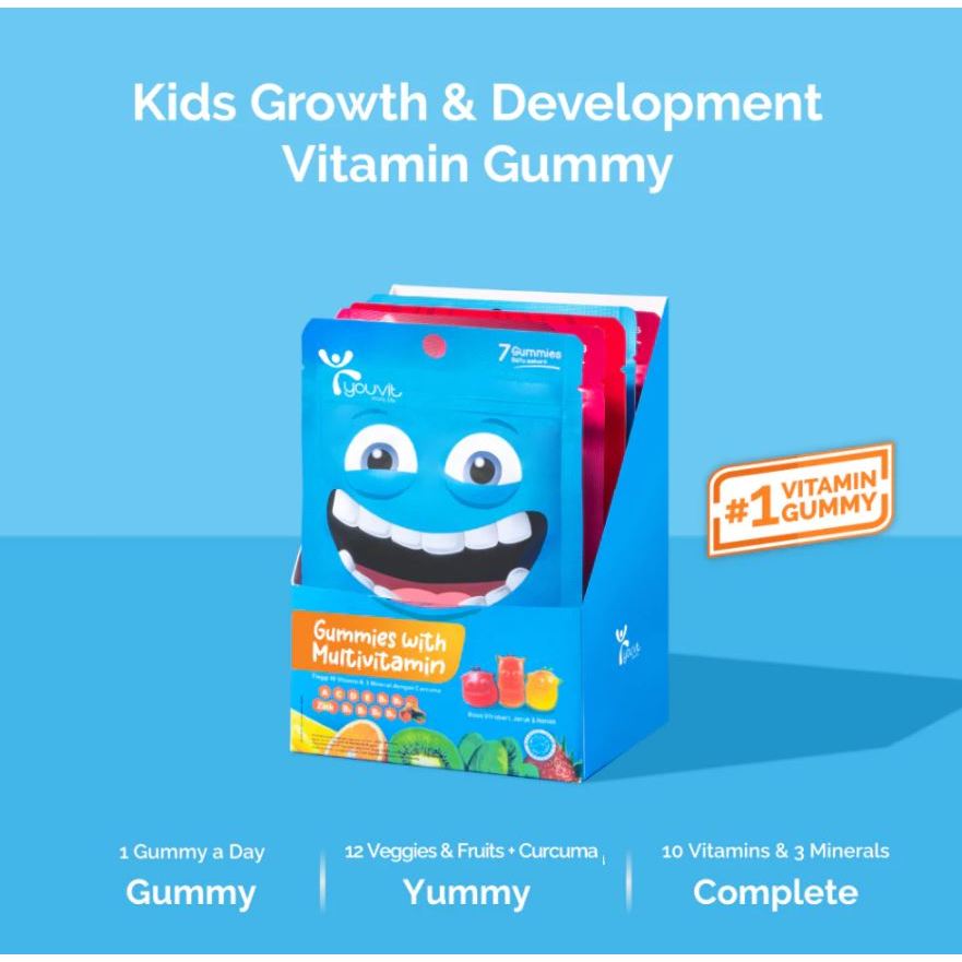 YOUVIT KIDS MULTIVITAMIN GUMMIES ASSORTED 120G | Shopee Malaysia