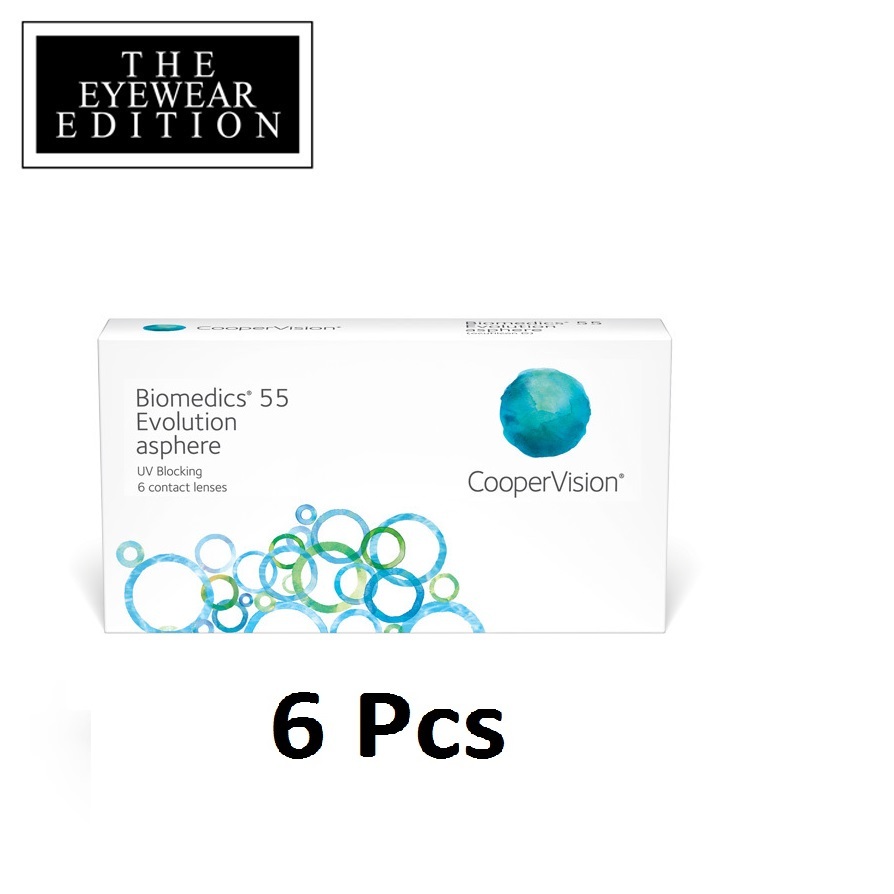 Cooper Vision Biomedics 55 Evolution Monthly Contact Lenses 6Pcs ...