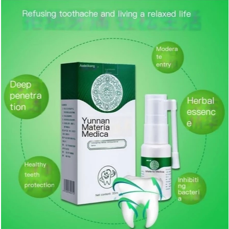 Toothache Spray Teeth Pain Spray Saraf Gigi Ubat Sakit Gigi Drops ...