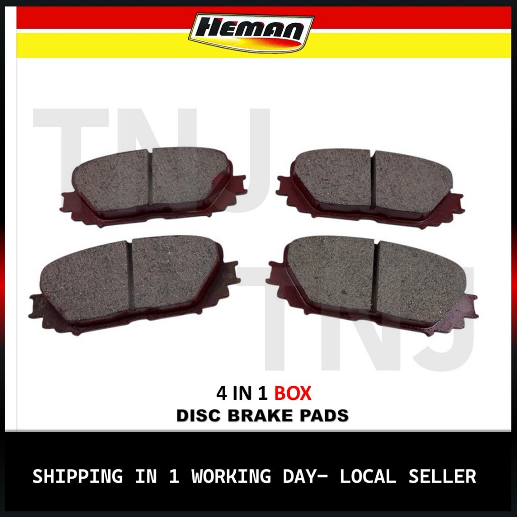 HEMAN DISC BRAKE PAD ( FRONT ) TOYOTA VIOS G/S SPEC - H2253-S | Shopee ...