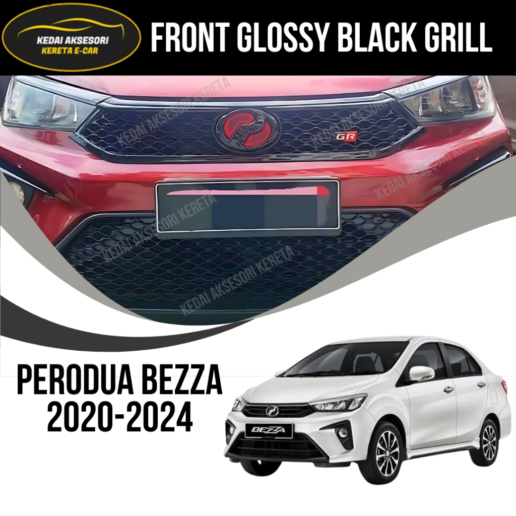 Front Grill Glossy Black (Mini Cooper Style) RS/GR Grilled Honeycomb ...