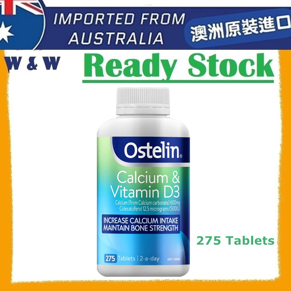 [AUS Import EXP 10/2026] Ostelin Calcium & Vitamin D3 Vitamin D ( 275 ...