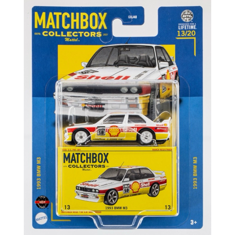 Matchbox MBX Collectors Series 1993 BMW M3 Shell Livery Wave 3 2024 ...