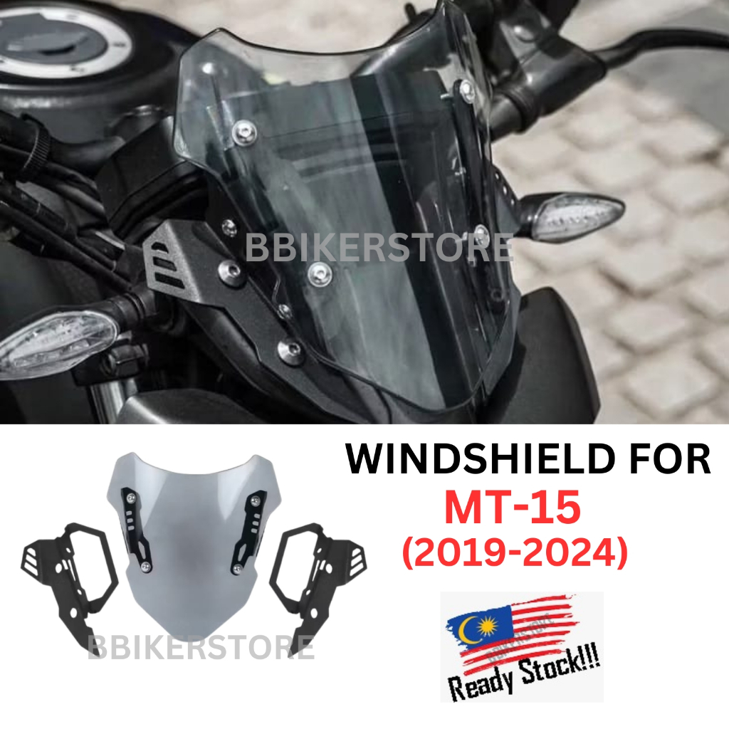 YAMAHA MT15 WINDSHIELD MT-15 VISOR MT 15 WINDSCREEN IRON THAILAND ...