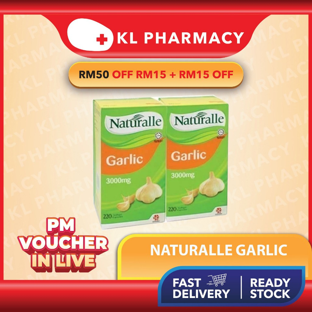 NATURALLE GARLIC 3000MG 220C × 2 / 1 BOTTLE | Shopee Malaysia