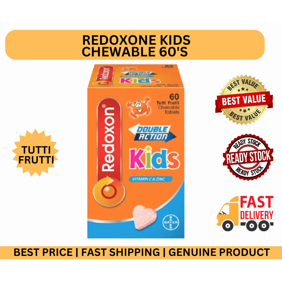 Redoxon Kids Double Action Chewable 60S | Shopee Malaysia