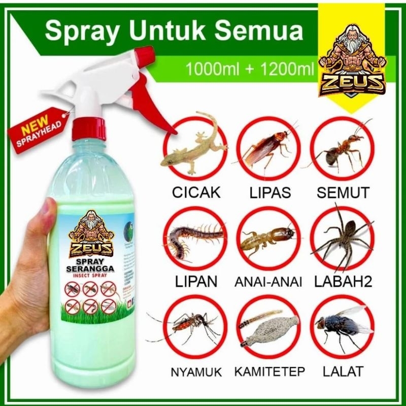 LIZARD REPELLENT SPRAY ANTI CICAK DAN SERANGGA MR ZEUS | Shopee Malaysia