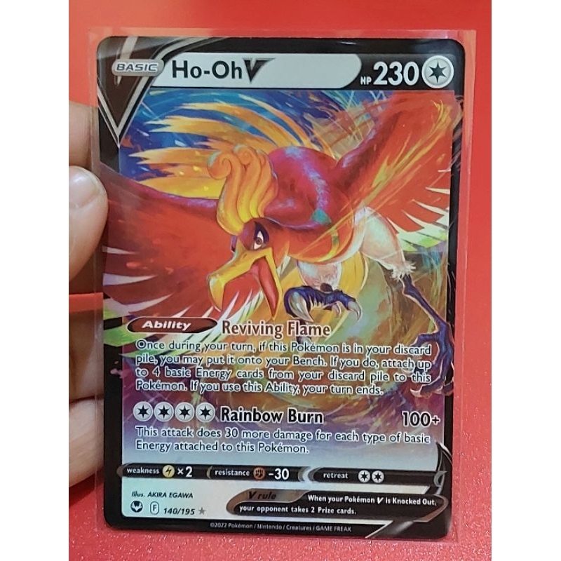 Pokemon TCG - Ho-oh v, Silver Tempest | Shopee Malaysia
