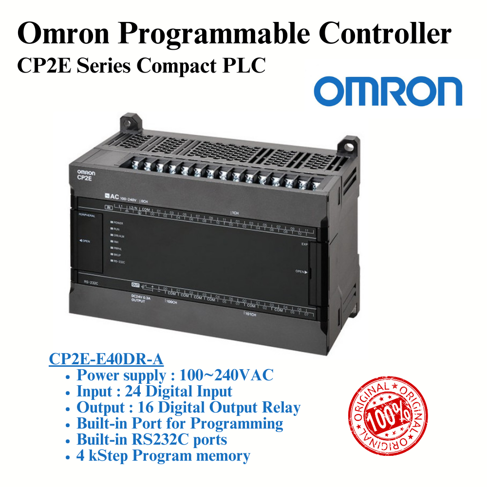 OMRON Programmable Controller CP2E Series Compact PLC | Shopee Malaysia
