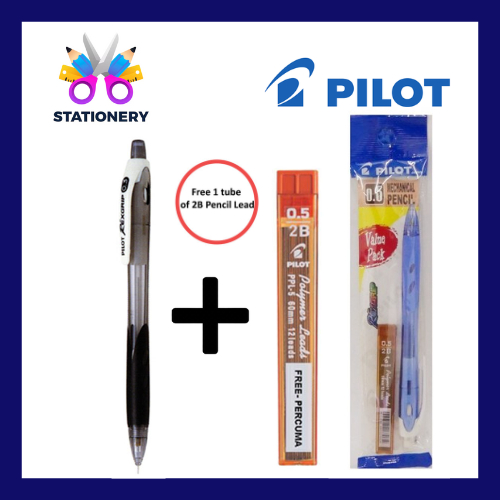 PILOT Rexgrip Mechanical Pencil Set / Mechanical Pencil with Lead Value Pack | Shopee Malaysia