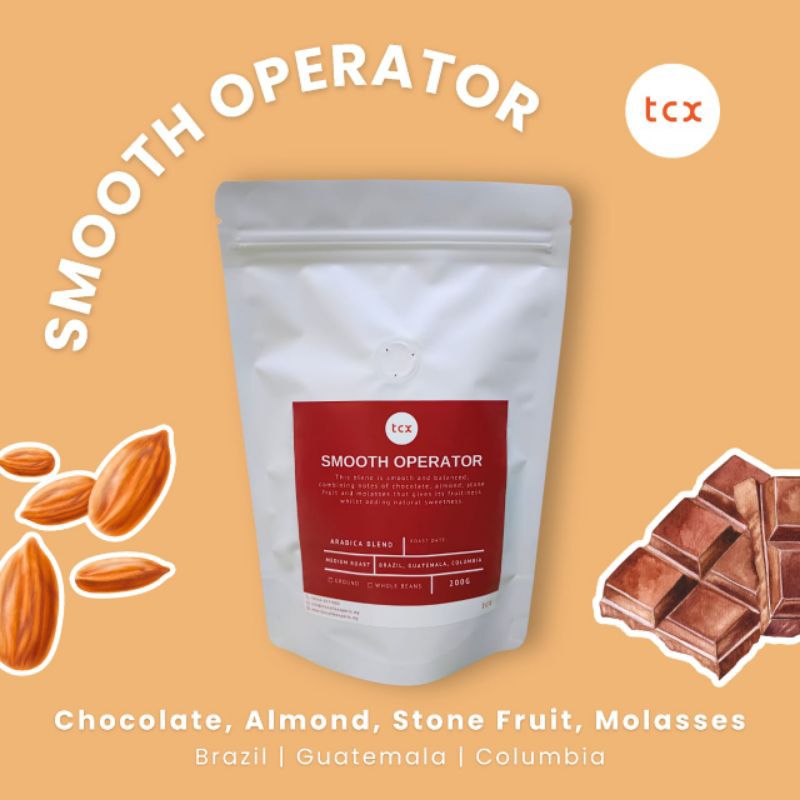 TCX - Smooth Operator (Medium Roast) (200g) Arabica Blend - Coffee Beans | Shopee Malaysia