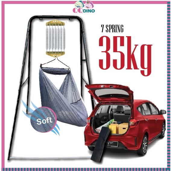 BABY Spring Cot Stand Rangka Buaian Baby Cradle Stand Rangka Buai Besi ...