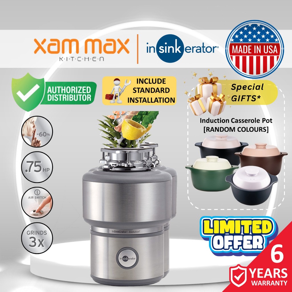 [Authorize Distributor] InSinkErator Waste Disposer Evolution 200 1.0hp ...