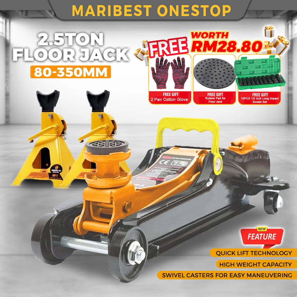 MARIBEST Hydraulic Car Jack Kereta Car Jack Floor Jack Low Profile ...