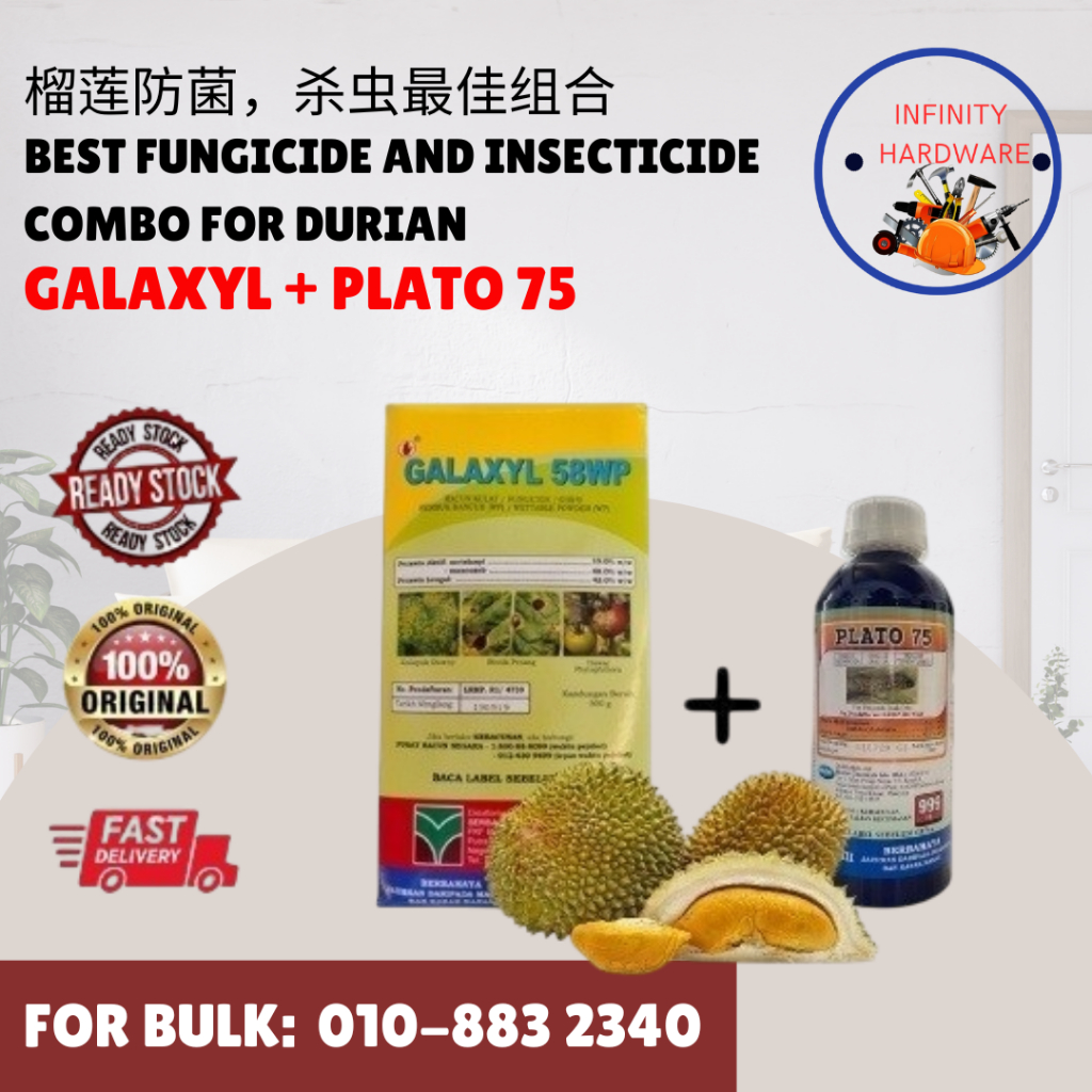 SK Galaxyl + Plato 75/ 榴莲防菌，杀虫最佳组合/ Best Fungicide and Insecticide ...