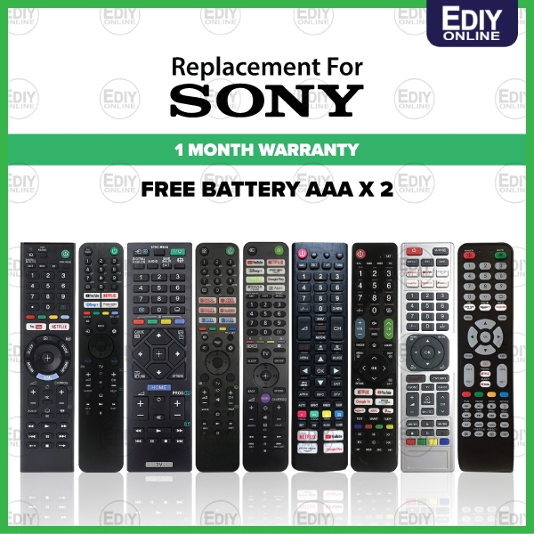 【𝐅𝐑𝐄𝐄 𝐁𝐀𝐓𝐓𝐄𝐑𝐘 𝐀𝐀𝐀𝐗𝟐】 Remote control For SONY LED LCD TV RM-1028 RM-857 ...