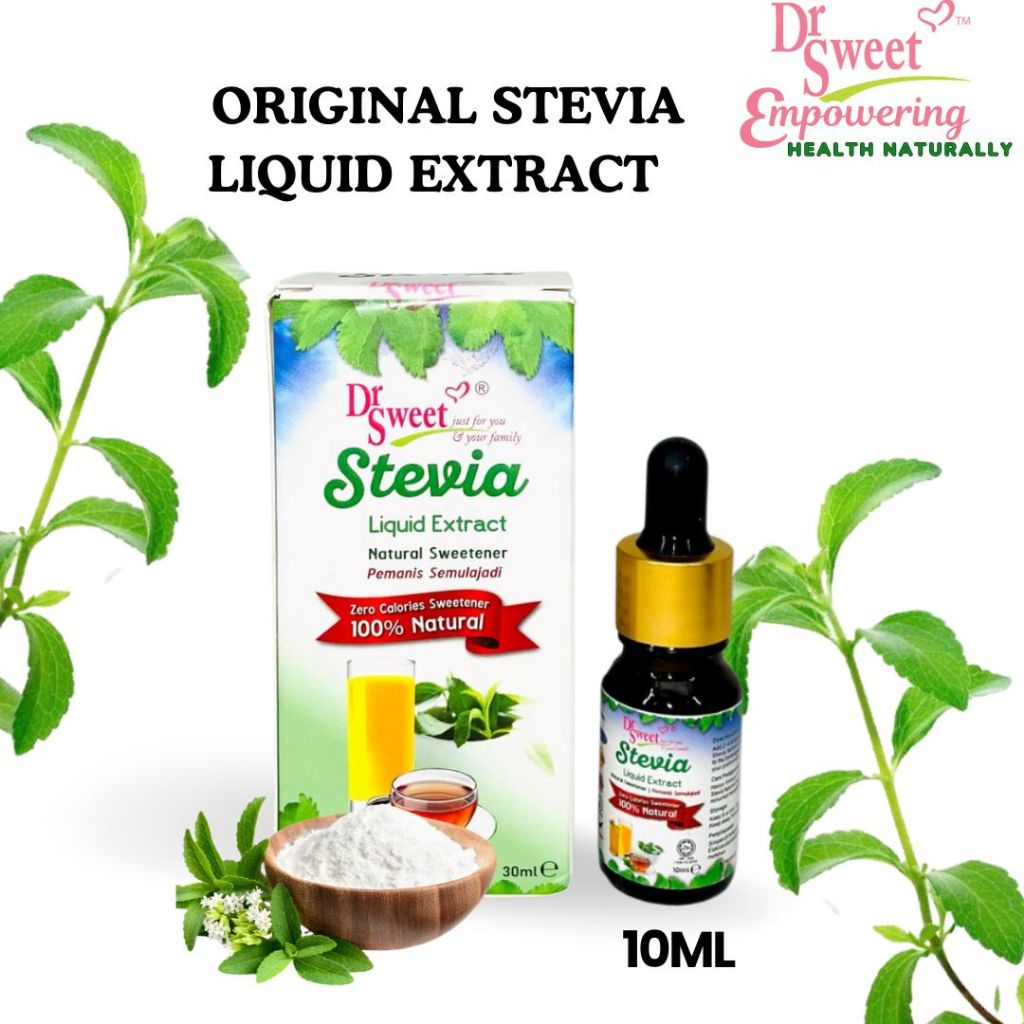 Dr Sweet 10ml Stevia Extract Liquid Drops / Dr Sweet Ekstrak Stevia ...