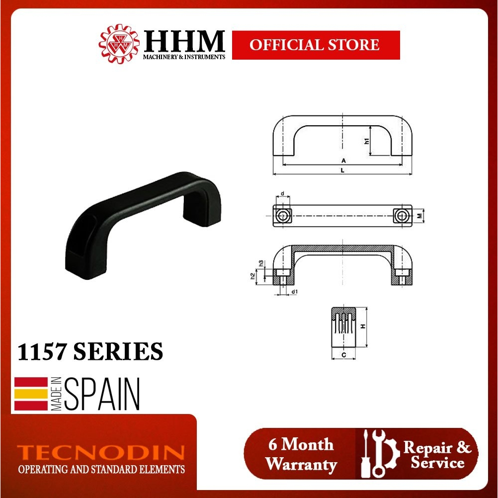 𝐓𝐄𝐂𝐍𝐎𝐃𝐈𝐍 - Thermoplastic Handle - 1157 Series (Through holes) | Shopee ...