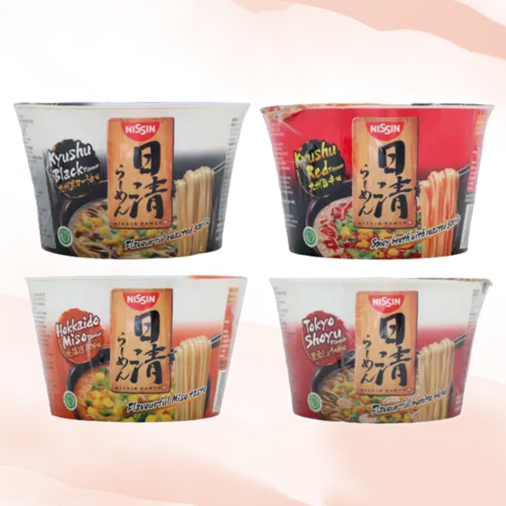 (Halal) Nissin Japanese Ramen Bowl Noodles Hokkaido Miso | Kyushu Black ...