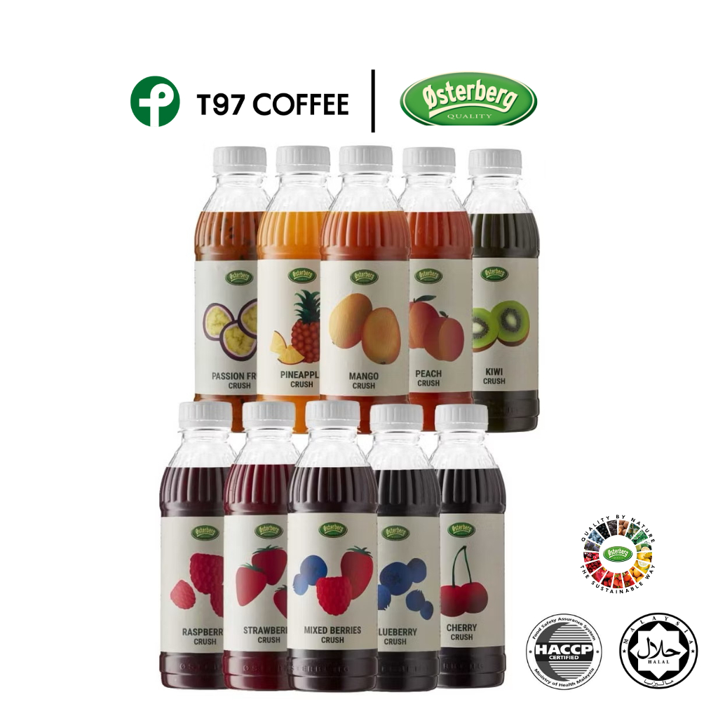 Osterberg Fruit Crushes Smoothie Syrup 1000mL Various Choice | Shopee ...