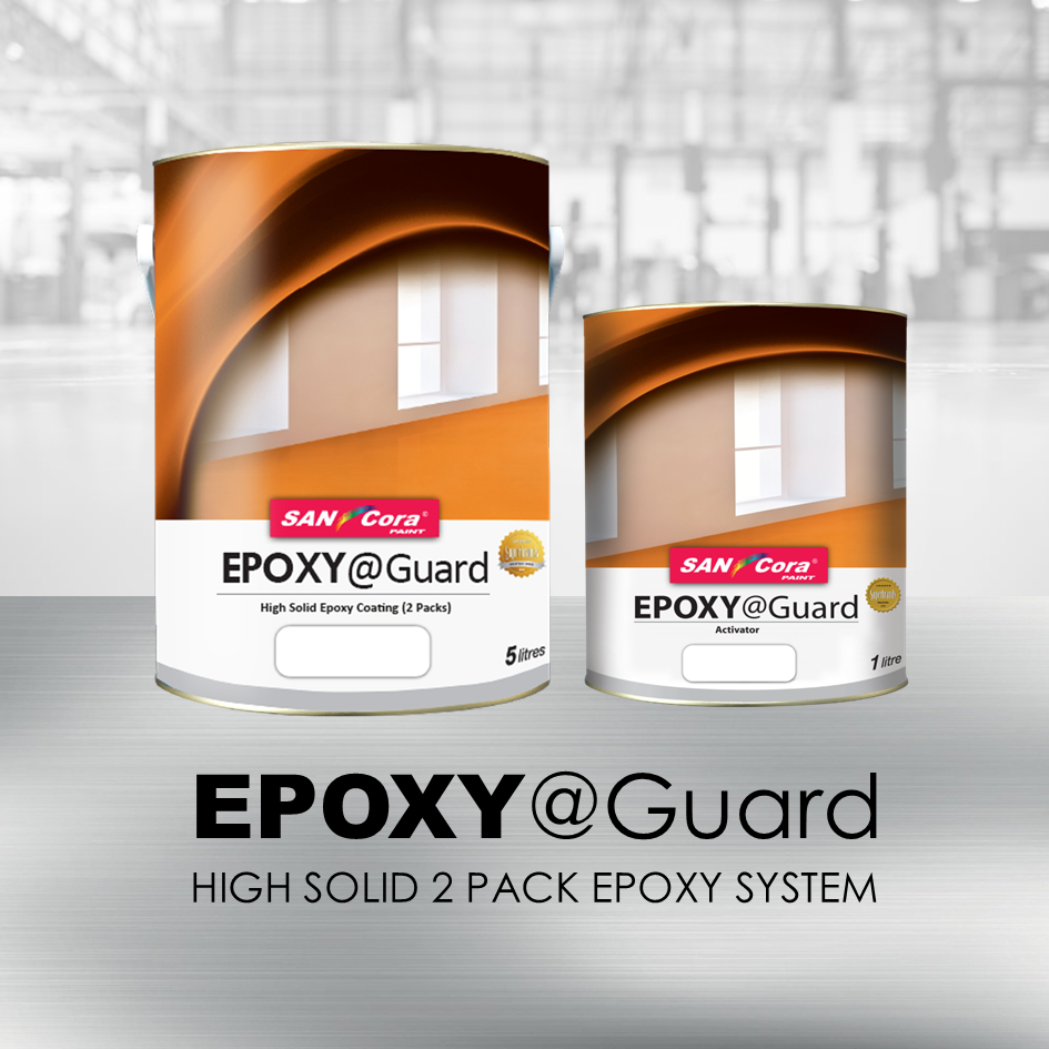 (5 Litres) SANCORA Epoxy Guard Protective Coating / Cat Lantai / Cat ...