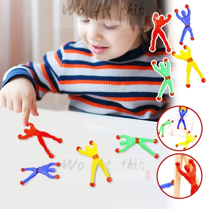 Sticky Stretchy Elastic Climbing Spider Man Fun Stretchy Toy Wall for ...