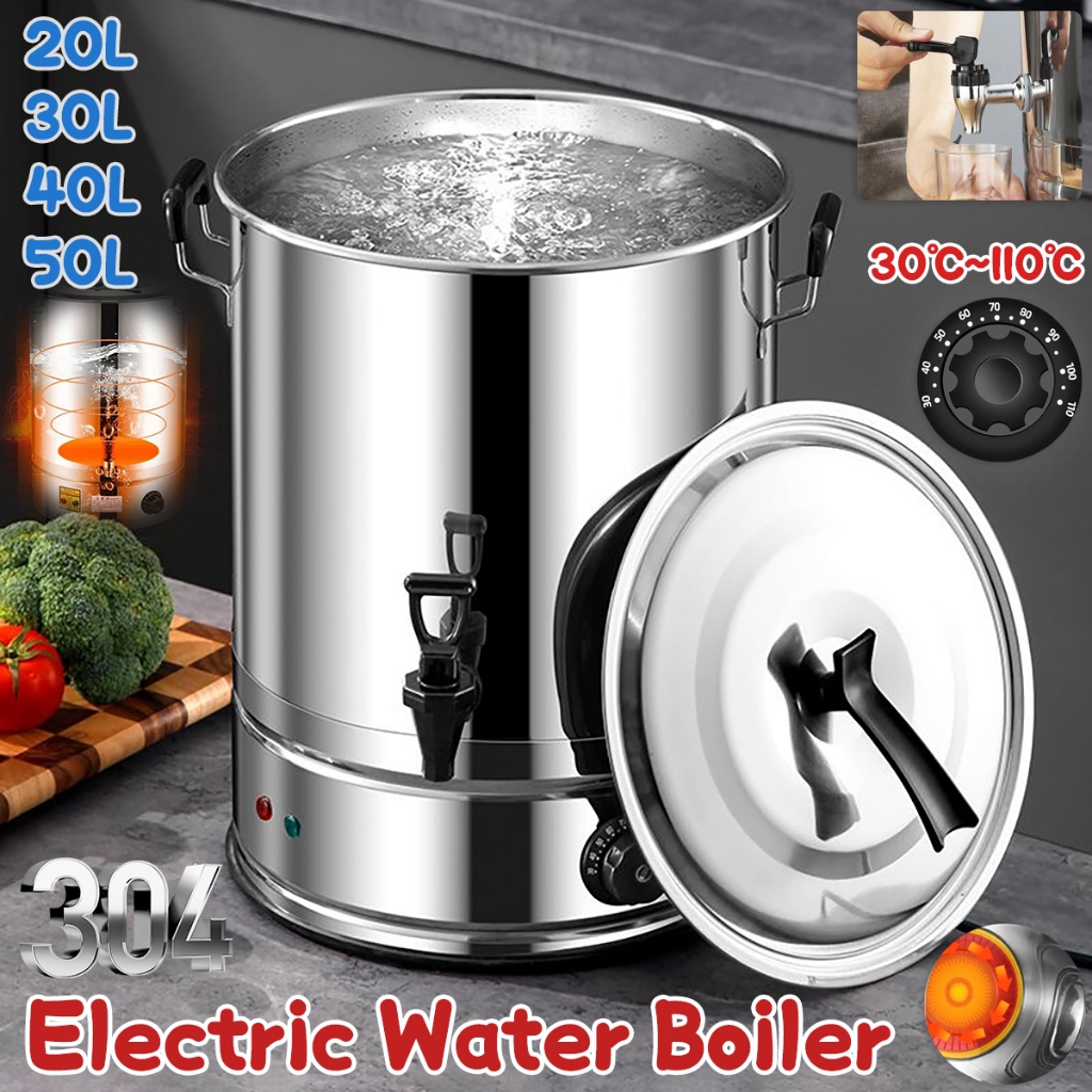 Electric Water Boiler Instant Stainless Steel 20L 30L 40L 50L Large ...