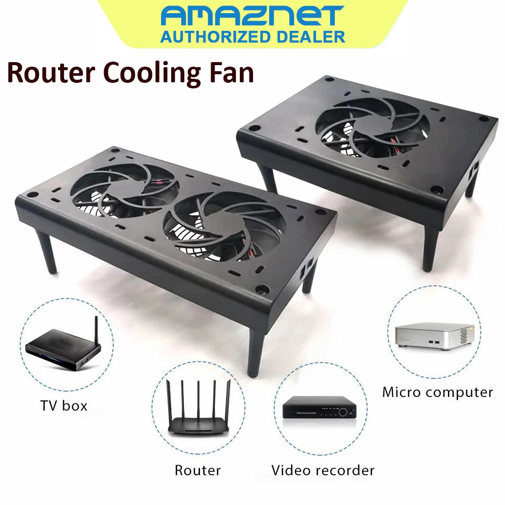 Router TV Box Stackable Cooling Fan USB Powered Ultra Silent Cooler Fan ...