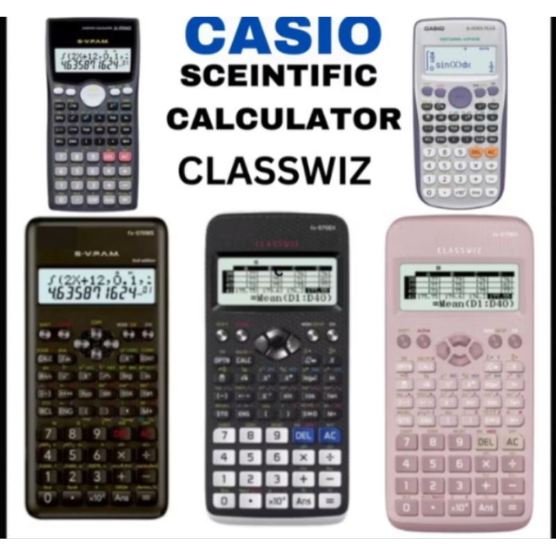 Casio Scientific FX-570MS/ FX-570EX (Black/Pink/Blue)/ Casio FX-991ES ...
