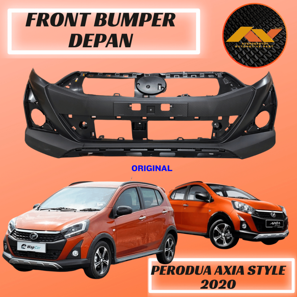Original Perodua Axia 2020 Style Front Bumper Depan 100% New High ...
