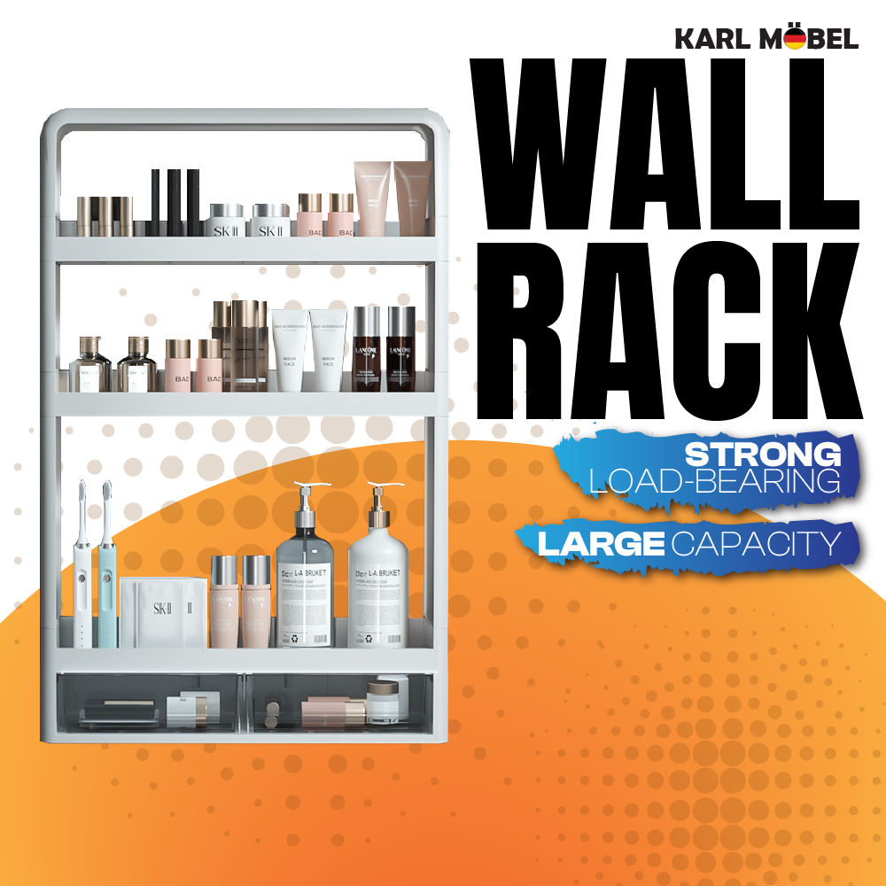 Wall Shelf Rack Shelf Floating Kitchen Rack Bathroom Wall Storage Rack ...
