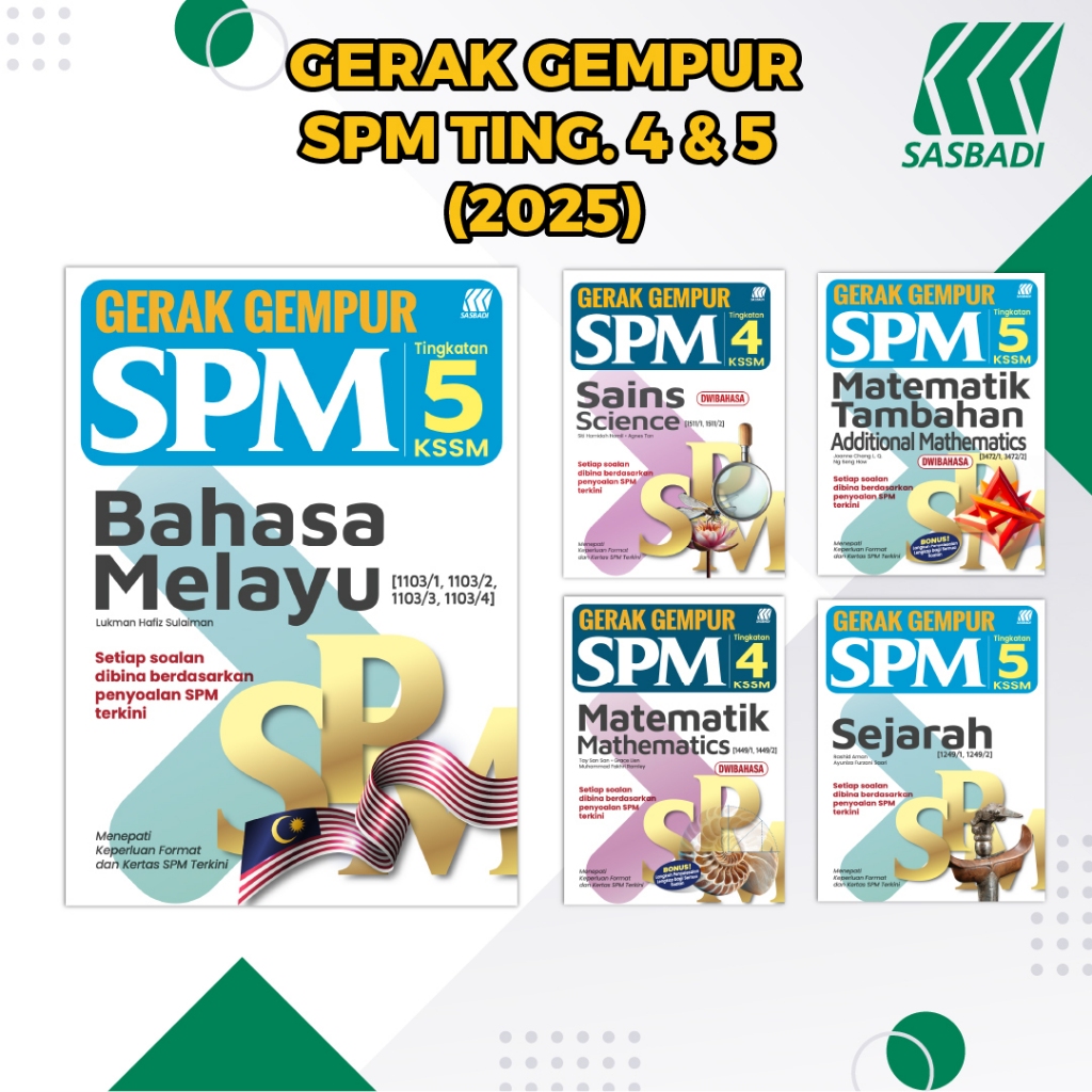 [SASBADI] GERAK GEMPUR SPM TING. 4 & 5 (EDISI 2025) | Shopee Malaysia